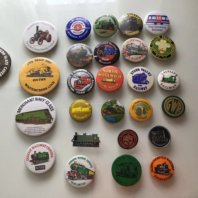 VINTAGE RAILWAY VARIOUS tin badges £2.99 - PicClick UK