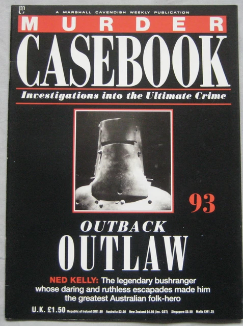 MURDER CASEBOOK MAGAZINE Marshall Cavendish numéro 93 - Ned Kelly ...