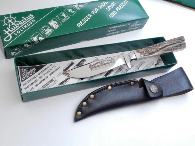 HUBERTUS WAIDMANN'S HELFER Jagdmesser SOLINGEN 23 cm Hirschhorn ...