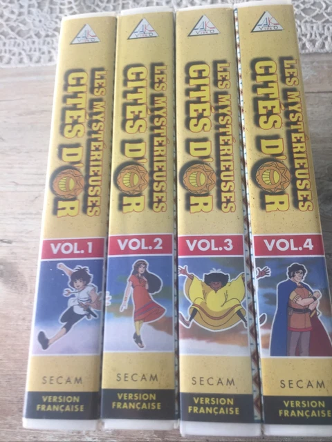 LES MYSTERIEUSES CITES D'OR Lot de 4 VHS cassettes vidéo Non Testées ...