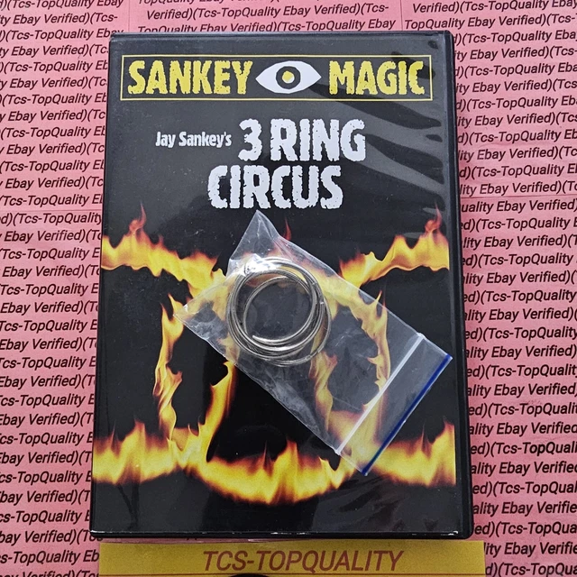 JAY SANKEY'S 3 Ring Circus (DVD + Rings) Magic Tricks Includes Rings £ ...