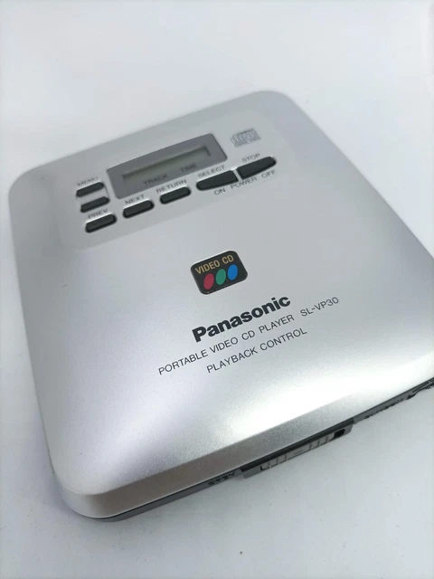 PANASONIC SL-VP30 PORTABLE Video CD Player VCD CD Compact Disc Portable Silver £129.00 - PicClick UK