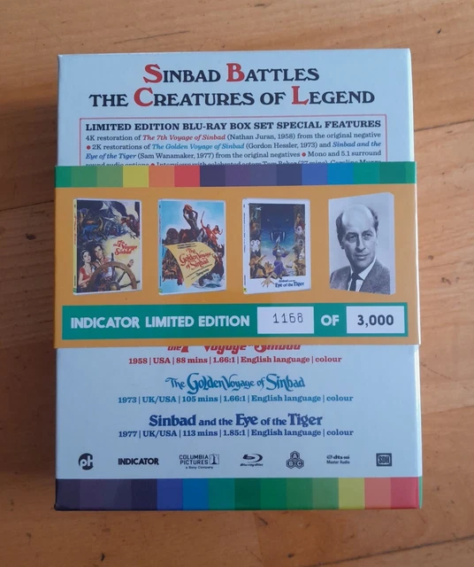 THE SINBAD TRILOGY - Blu-Ray OOP Indicator Limited English NEW EUR 99 ...