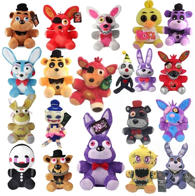 FNAF PLUSHIES FIVE Nights at Freddy's Plush Doll Toy Bear Foxy Sundrop ...