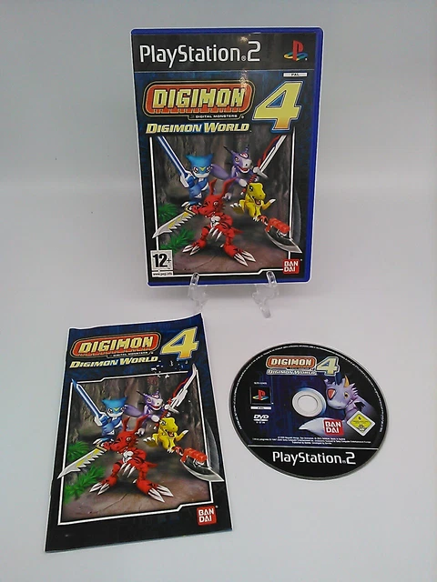 SONY PLAYSTATION 2 DIGIMON WORLD 4 Boxed Manual Complete PAL PS2 PSX ...