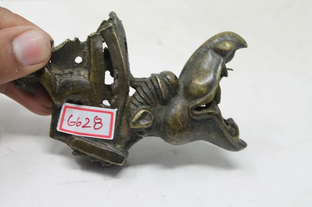 ANTIQUE OLD EXTREMELY Rare Bronze Yalli Lion Face Unique Statue ...