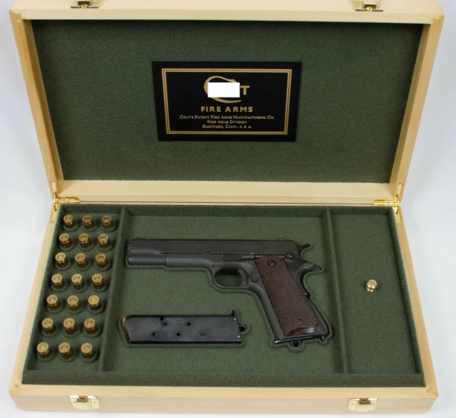 PISTOL GUN PRESENTATION CUSTOM DISPLAY CASE BOX for COLT m1911 A1 ...
