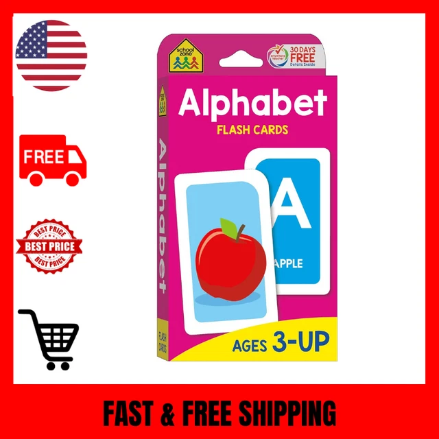 FLASH CARDS FOR Kids ABC Alphabet Toddlers Early Learning Educational ...