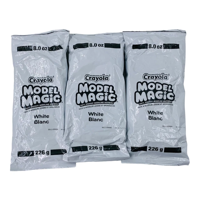 3 PACKS CRAYOLA Model Magic White Modeling Compound 8 oz *READ* $17.20 ...