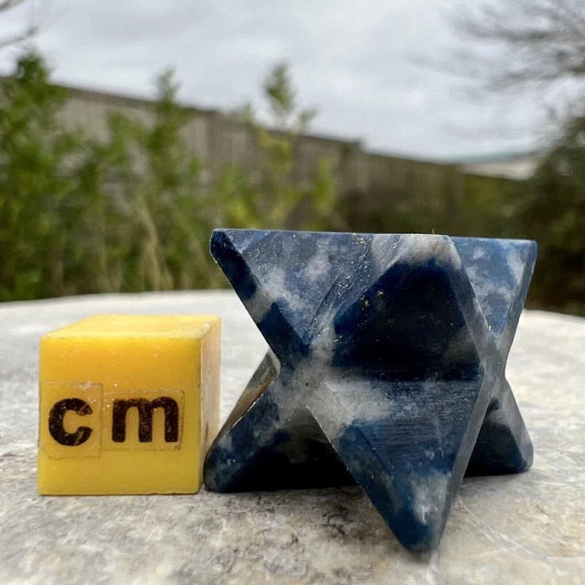 LAPIZ LAZULI MERKABA healing star spiritual crystal mineral stone EUR 8 ...