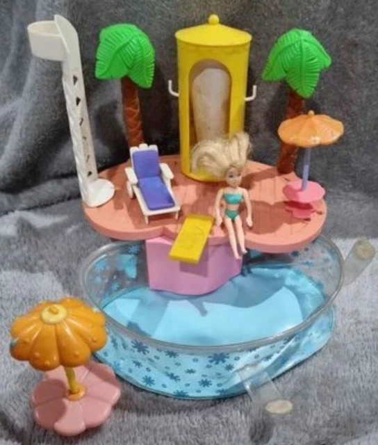 POLLY POCKET SPLASHIN' Fashion Pool Party Playset - 2002 EUR 8,47 ...