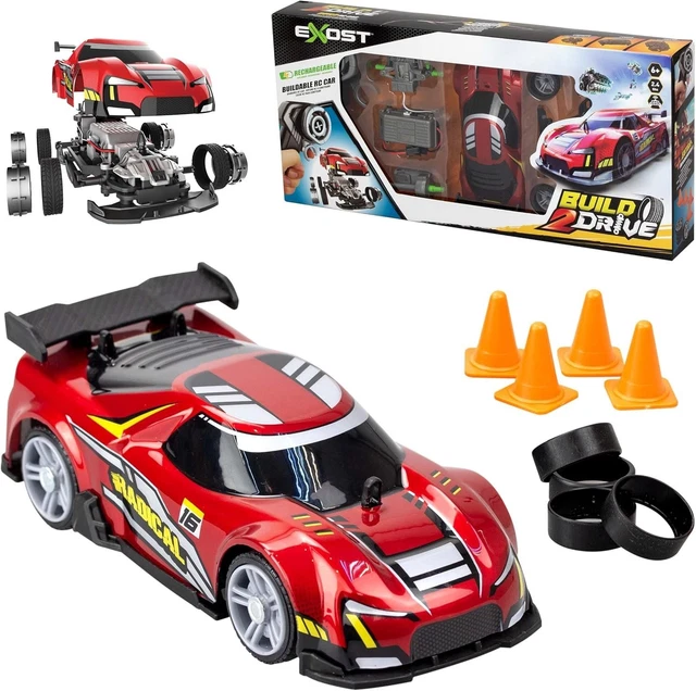 BUILD 2 DRIVE Radical Racer RC Car for Kids 6+, 8KM/H 2.4GHz Remote ...