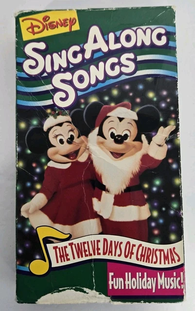 DISNEY SING ALONG Songs VHS Tape The Twelve Days Of Christmas £8.93 ...