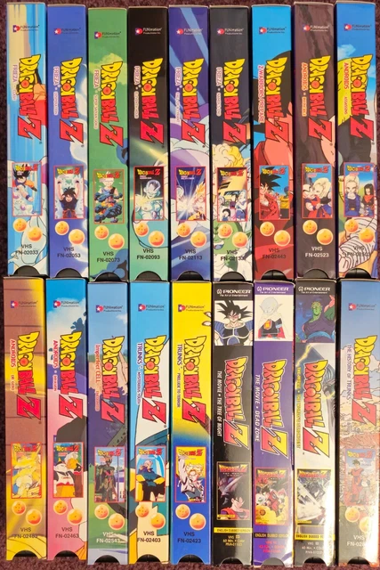 DRAGON BALL Z VHS Tapes - Lot of 18 - Funimation Toei Akira Toriyama ...