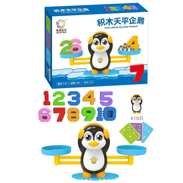 LEARNING BALANCING SCALE Number Board Game Balance Scale Toys Math Toy ...