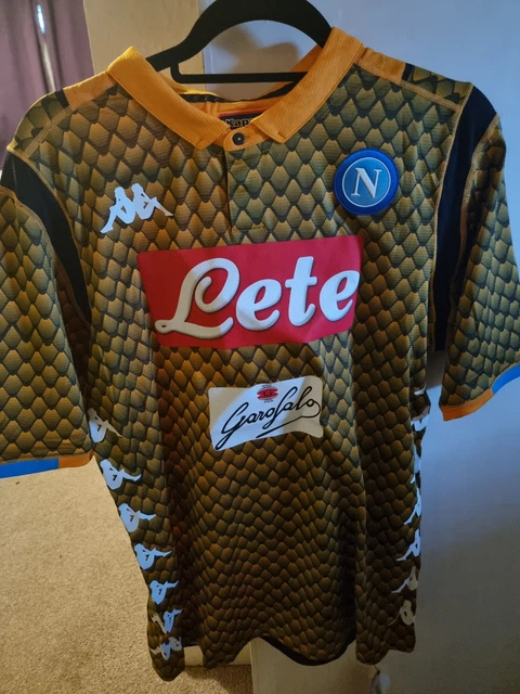 SSC NAPOLI 2018/2019 Goalkeeper Football Shirt Jersey Skin Fit Xl Kappa ...
