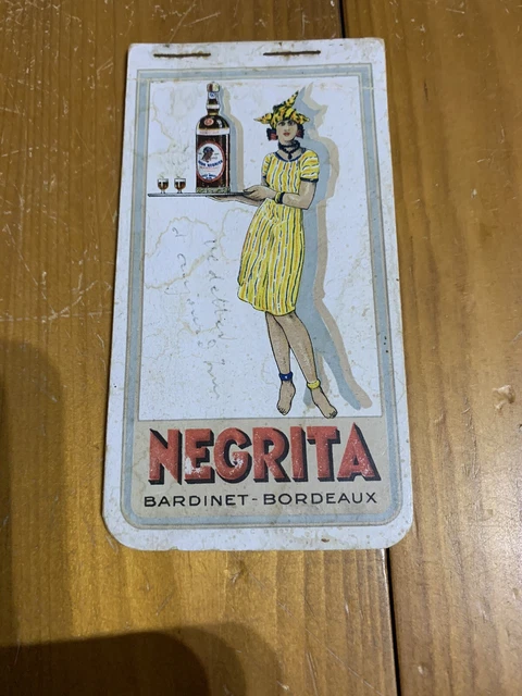 CARNET DE NOTES publicitaire RHUM NEGRITA BARDINET Apéritif bistro bar ...