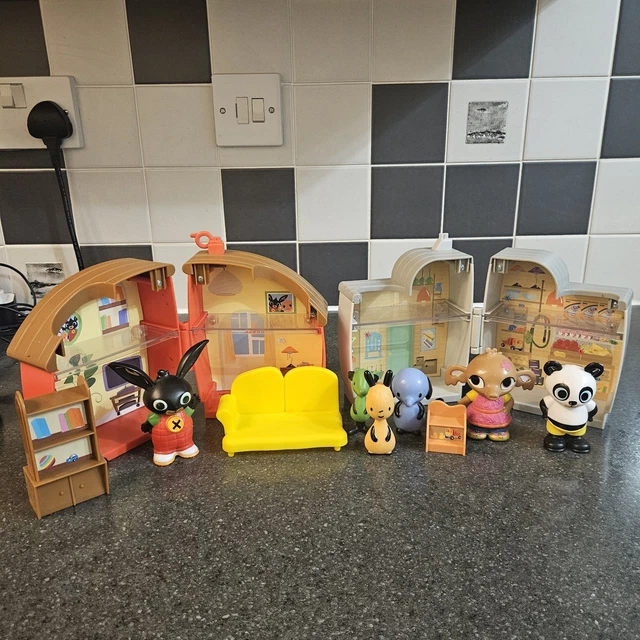 CBEEBIES BING MINI House And Supermarket With Bing Figures Bundle Toy ...
