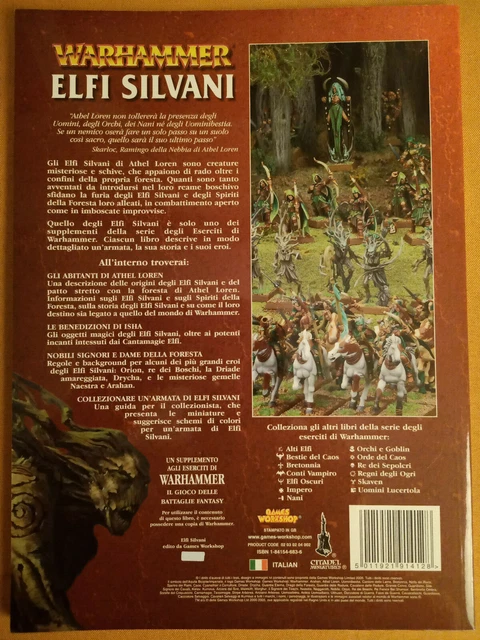 WARHAMMER FANTASY BATTLE Libro degli eserciti Elfi Silvani Ottava ...