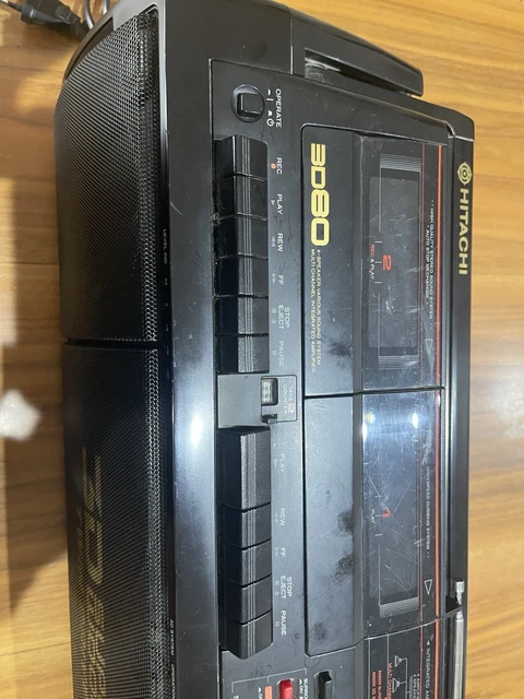 HITACHI 🇯🇵 BOOMBOX Boom Box 3D 80 TRK-3D80E (leggi descrizione 👇🏻) EUR ...