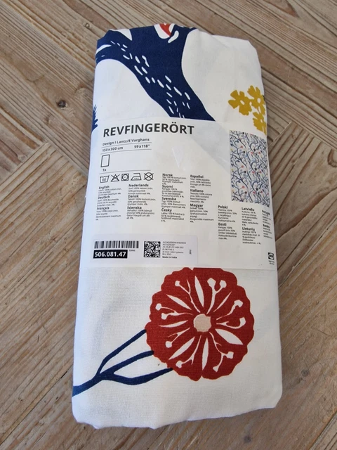 IKEA REVFINGERORT PRE-CUT Fabric by Ivar Lantz / Elvira Varghans 150 X ...