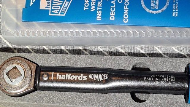 HALFORDS ADVANCED TORQUE wrench 1/2"drive Model 100 20 to 100N.m £86.99 ...