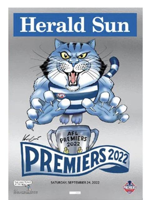 GEELONG CATS FOIL Limited Edition 2022 AFL Premiership Herald Sun ... GEELONG CATS FOIL Limited Edition 2022 AFL Premiership Herald Sun ...