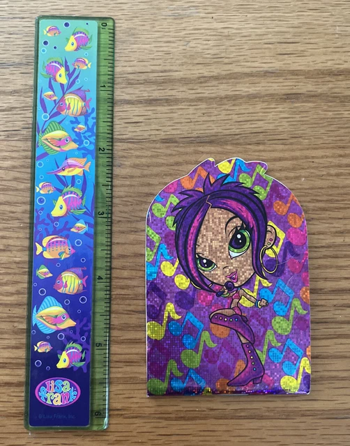 VINTAGE LISA FRANK Fish Ruler 6” Translucent Green 90s & Pop star ...