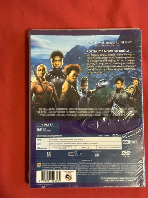BLACK PANTHER (English audio. English subtitles) (DVD) Chadwick Boseman ...