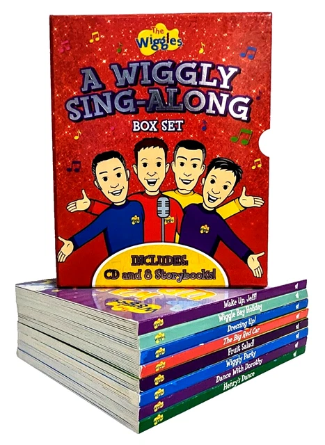 THE WIGGLES 8 Board Books & CD A Wiggly Sing Along Box Set $15.00 ...