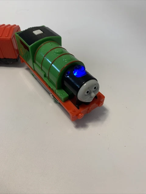 LIGHT UP PERCY 6 + TRUCK Motorised Thomas Trackmaster Track Train ...