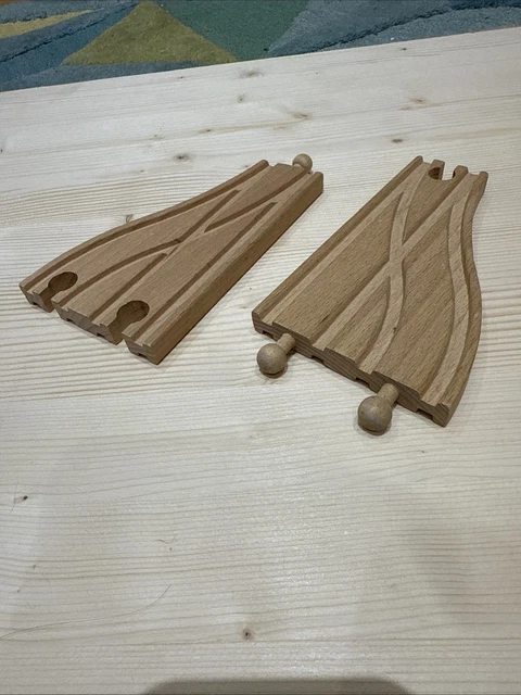 BRIO PARALLEL SWITCH Set Wooden Railway Train 33466 £29.80 - PicClick UK