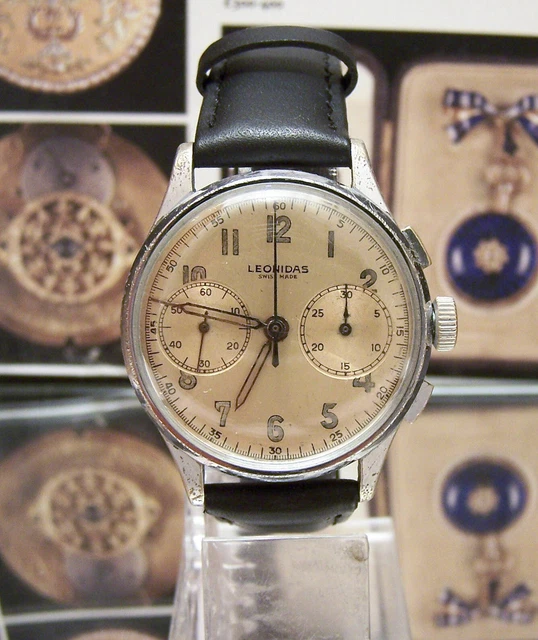 ANTICO CRONOGRAFO LANDERON Vintage Anni '40 Leonidas 2 Reg 48 ...