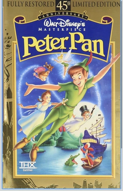 WALT DISNEY’S PETER Pan VHS (1998) 45th Anniversary Limited Edition ...