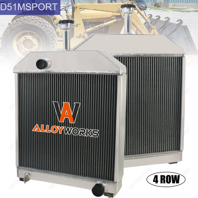 4-ROW RADIATOR FOR Ford Tractor 445D 455C 555C 555D 565D 655C # ...