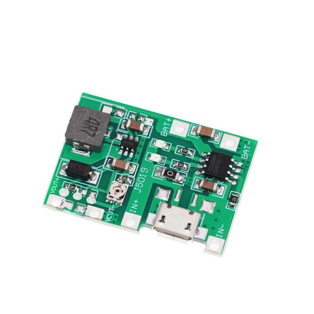 USB LITHIUM LI-ION 3.7V Battery Charging Module 4.2V Boost Step Up 5V ...