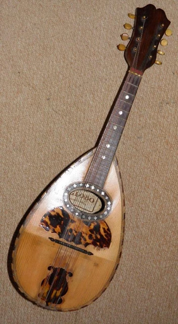 ANTIQUE 1915 ITALIA Bowl Back 8-String Mandolin - Mandolino Il Globo £ ...