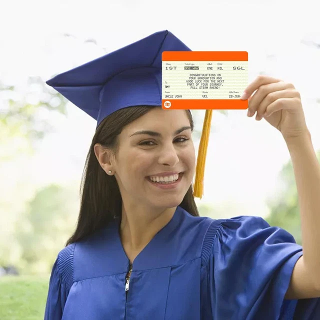TRAIN TICKET GRADUATION Card 2023 xpc $2.63 - PicClick CA