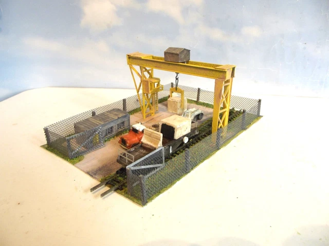 N GAUGE MODEL railway building Nuclear flask transfer yard plastic not ...