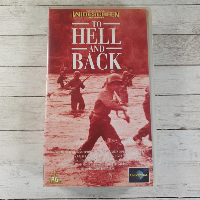 TO HELL AND Back- VHS Video Cassette Tape - WIDESCREEN - Audie Murphy £ ...