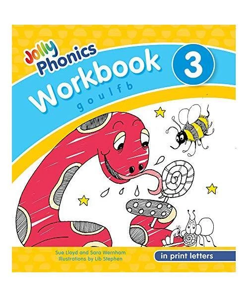 JOLLY PHONICS WORKBOOK 3: In Print Letters (American English Edition ...