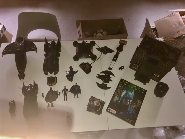 LOTTO KENNER BATMAN Returns Forever Batmobile Batwing Batcycle Batcave ...