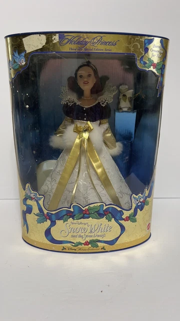 Disney Holiday Princess Snow White Barbie Doll Mattel 1998 Collectable