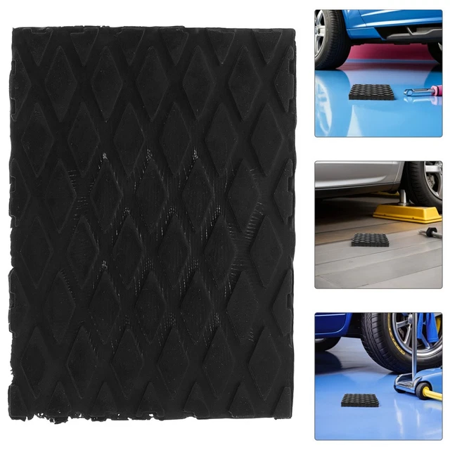 CAR LIFT RUBBER Pads: Hard Solid Rubber Block For Floor Jacks - 6.3"X4 ...