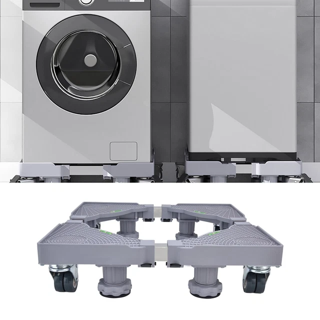 WASHING MACHINE STAND Multifunctional Movable Adjustable Base Mobile ...
