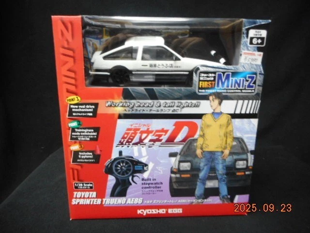 KYOSHO FIRST MINI-Z Initial D Toyota Sprinter Trueno AE86 Carbon Bonnet ...
