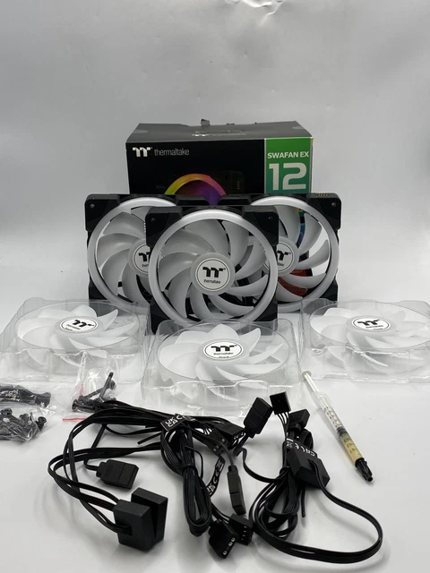 THERMALTAKE SWAFAN EX 12 ARGB PC Cooling Fan, 3-Fan pack $53.10 - PicClick