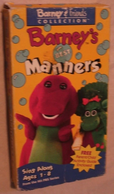 Barney S Best Manners Vhs Video Tape 1993 Barney Friends Collection