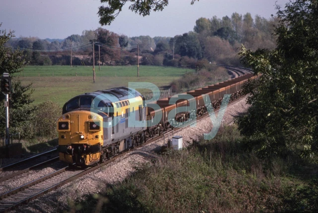 35MM RAILWAY SLIDE of Class 37 37114 @ Thatcham Copyright to Buyer £4. ...