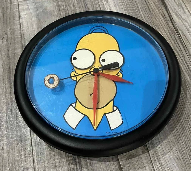 THE SIMPSONS WALL Clock Homer Simpson Wall Clock Rotating Eyes 2005 ...